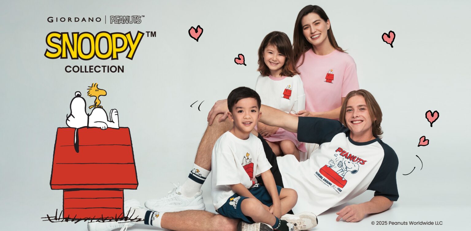 GIORDANO | PEANUTS 75週年限定SNOOPY系列 打造今夏學院風潮流穿搭 - GIORDANO